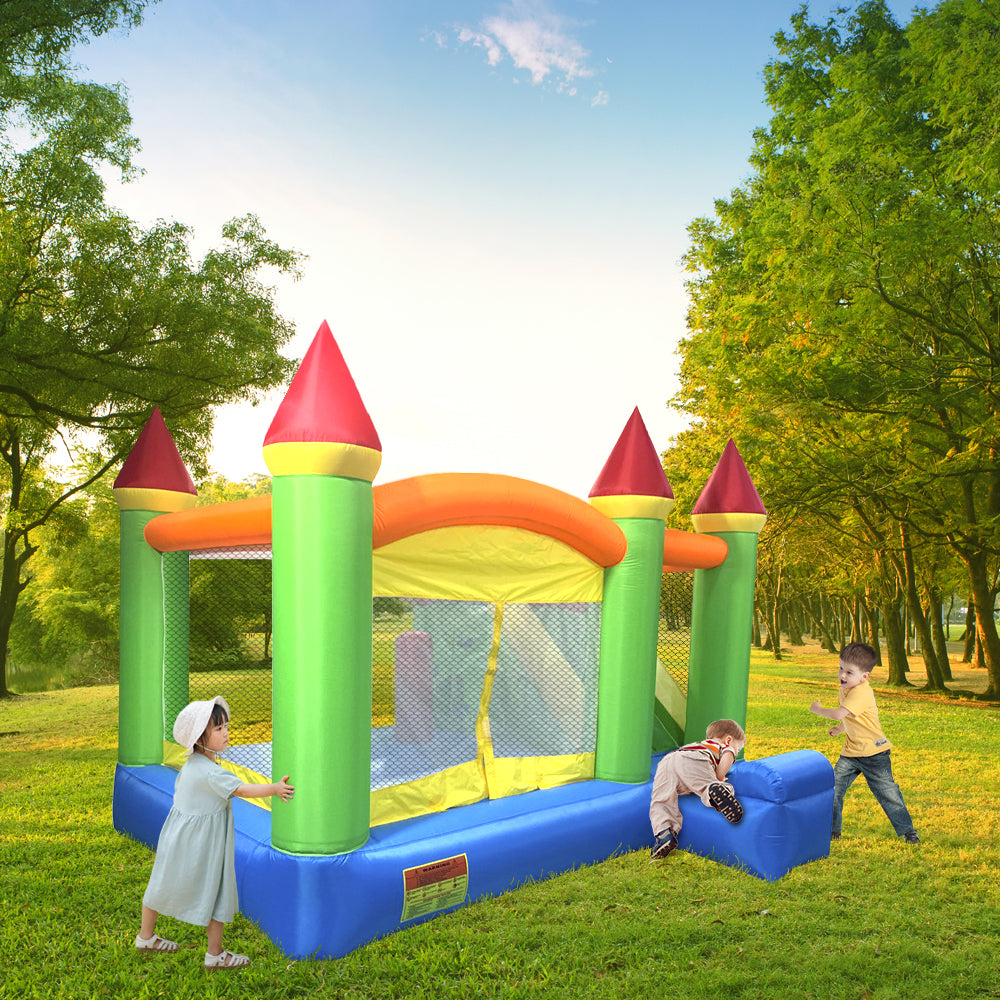 YARD Rainbow Jumping Castle Slide Combo 6 in 1 with Blower ...